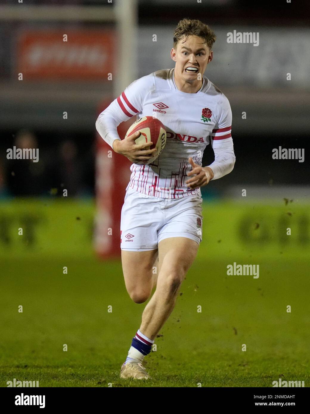 Monty Bradbury of England U20's during the 2023 U20 Six Nations match ...