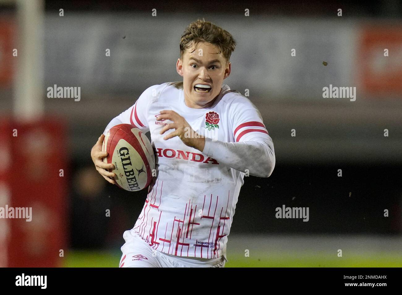 Monty Bradbury of England U20's during the 2023 U20 Six Nations match ...