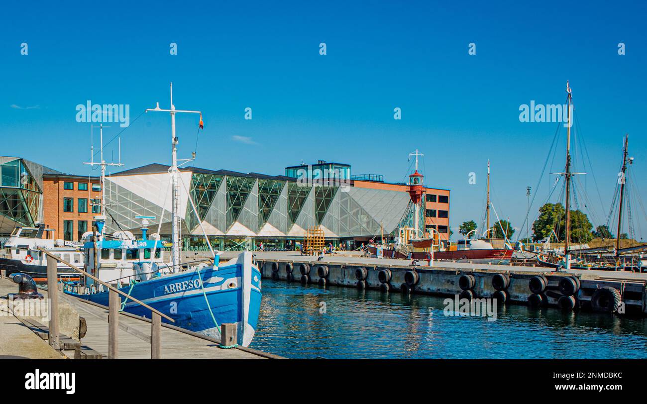 Picture from Elsinore seaside and boat harbour, Denmark Stock Photo - Alamy