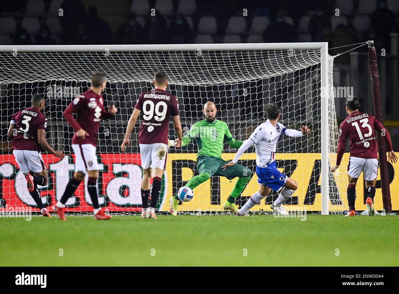 Torino's goalkeeper Vanja Milinkovic-Savic in action during the Serie A ...
