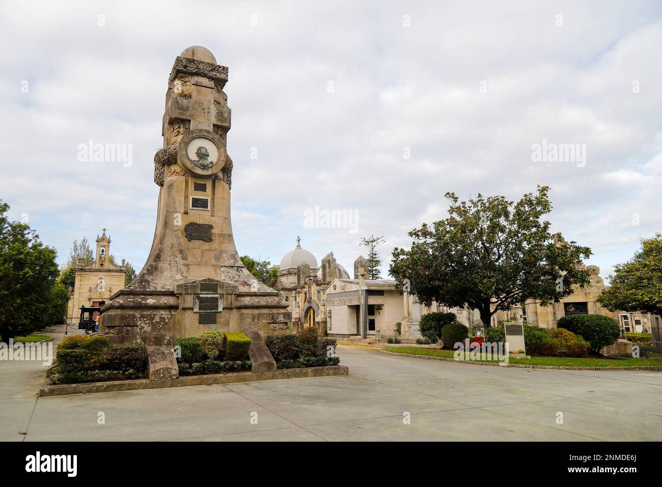 Tomb of the former businessman José García Barbón in the Pereiró ...