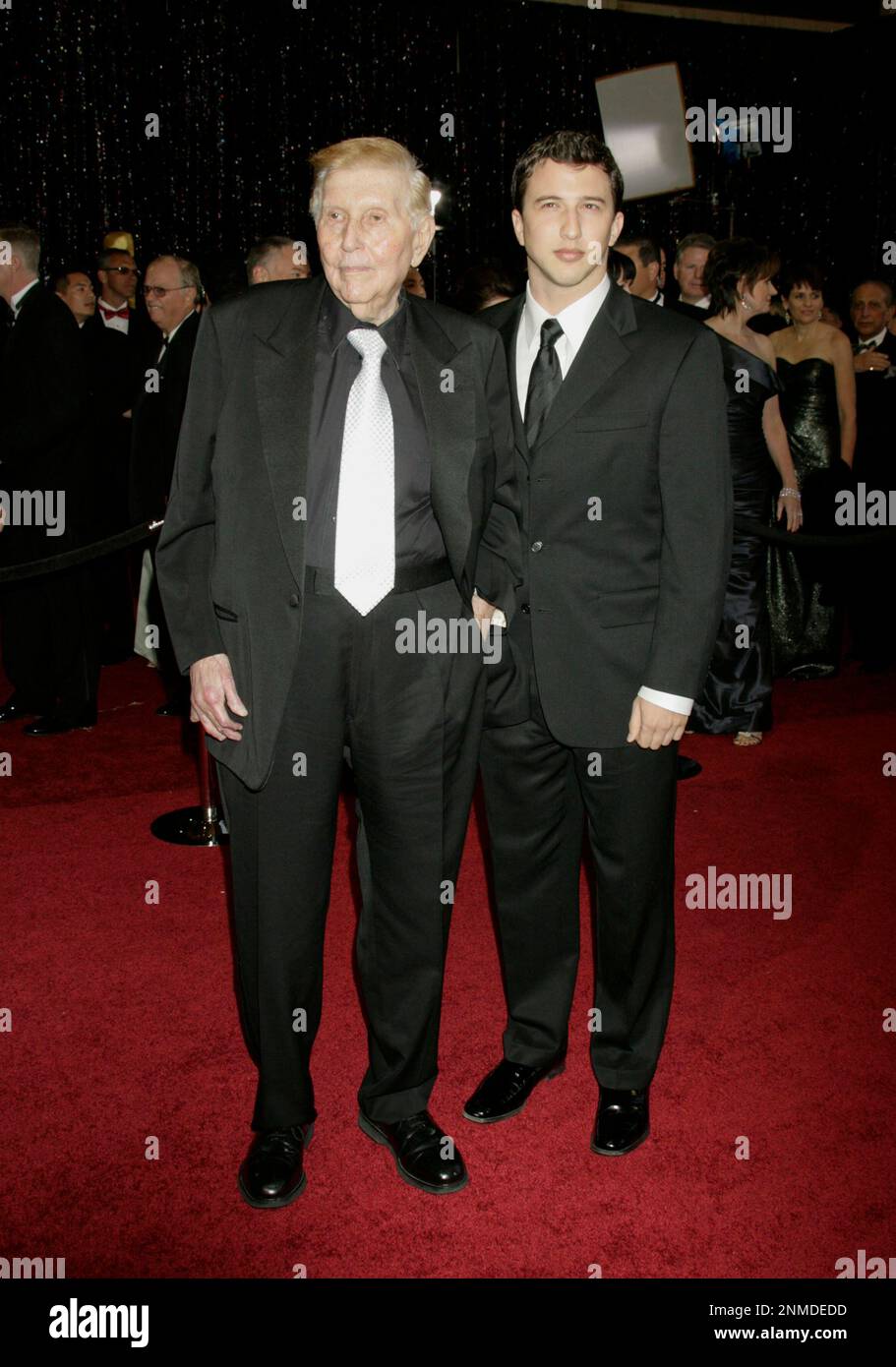 Sumner Redstone and his grandson, Brandon Korff at the Academy Awards ...