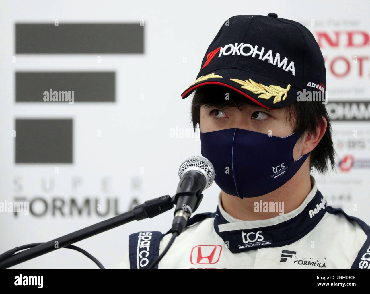 Toshiki Oyu is pictured after placing 2nd in JAF Grand Prix Suzuka 2021 ...