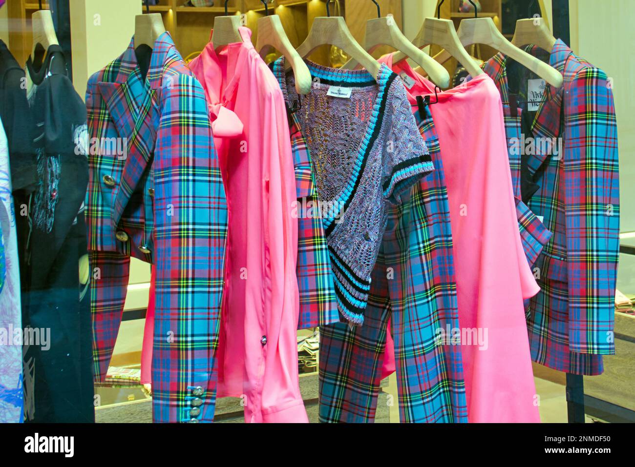 Vivienne Westwood designs iconic fashion Glasgow, Scotland, UK Stock ...