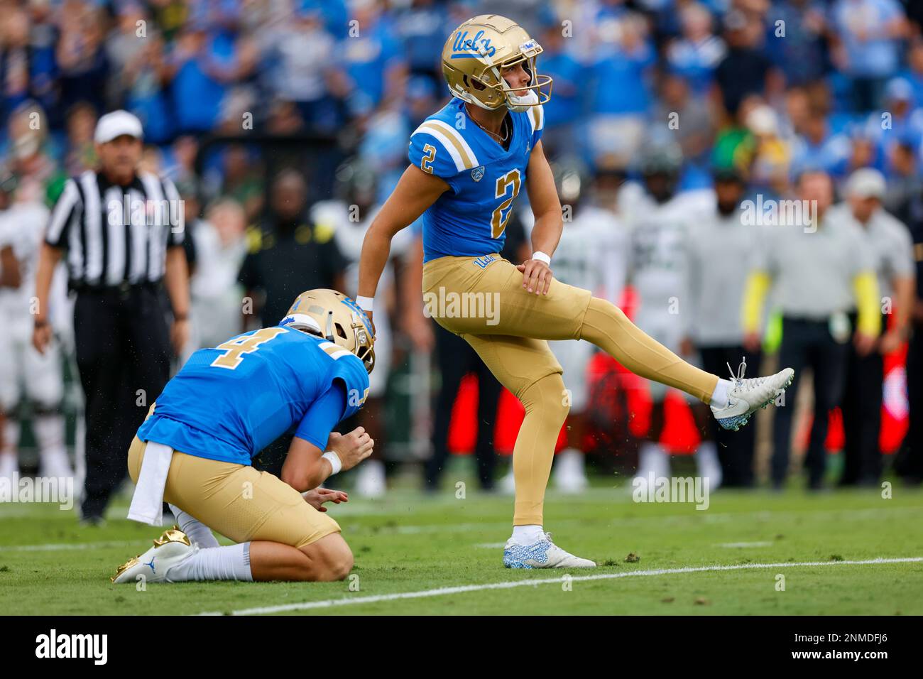 PASADENA, CA - OCTOBER 23: UCLA Bruins place kicker Nicholas Barr-Mira ...