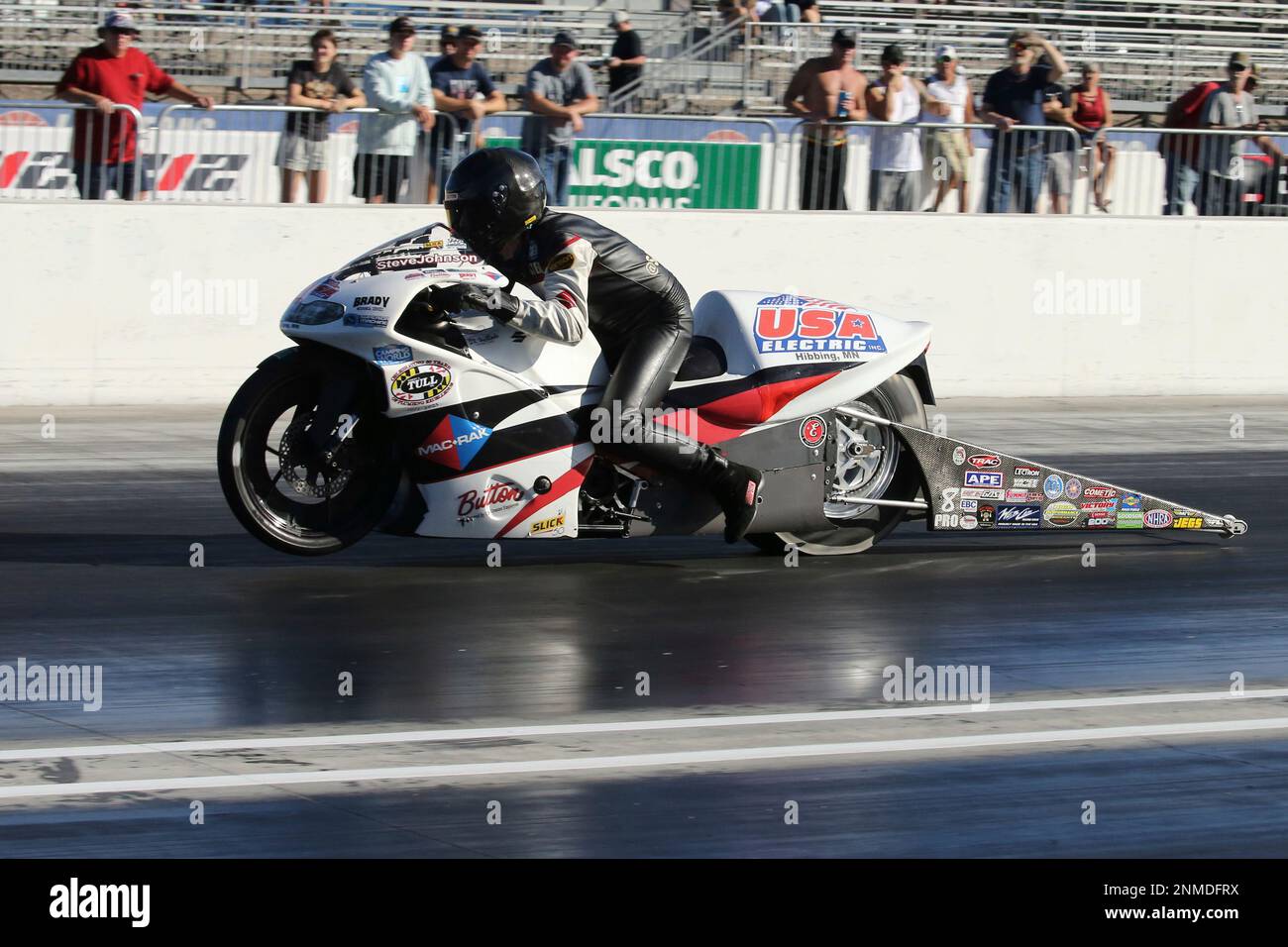 LAS VEGAS, NV - OCTOBER 29: Steve Johnson (8 PSM) Suzuki TL NHRA Pro ...