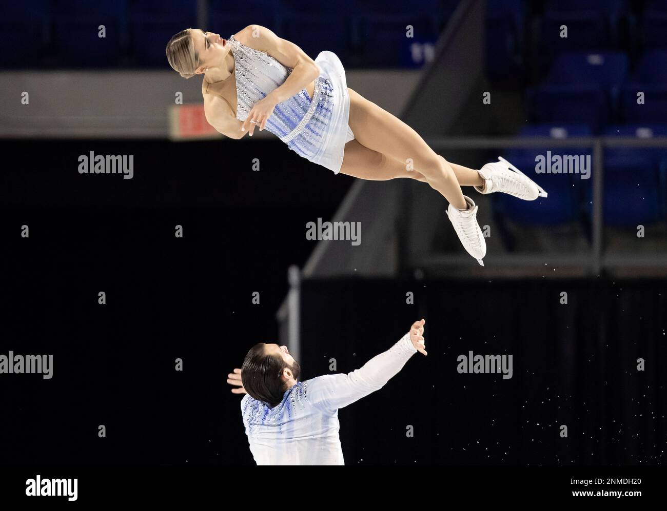 Ashley Cain-Gribble and Timothy Leduc, of the United States, perform ...