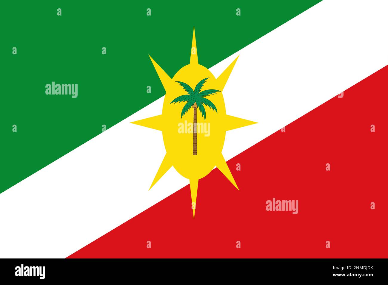 Top view of retro flag Roncesvalles, Tolima Colombia with grunge ...