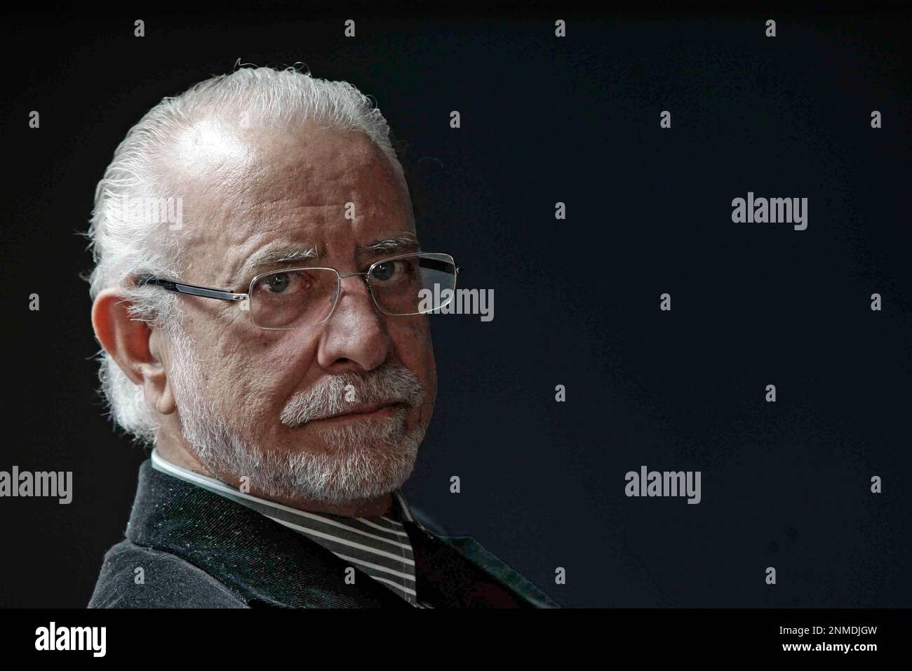The writer José María Merino poses for the camera, June 6, 2009, in ...