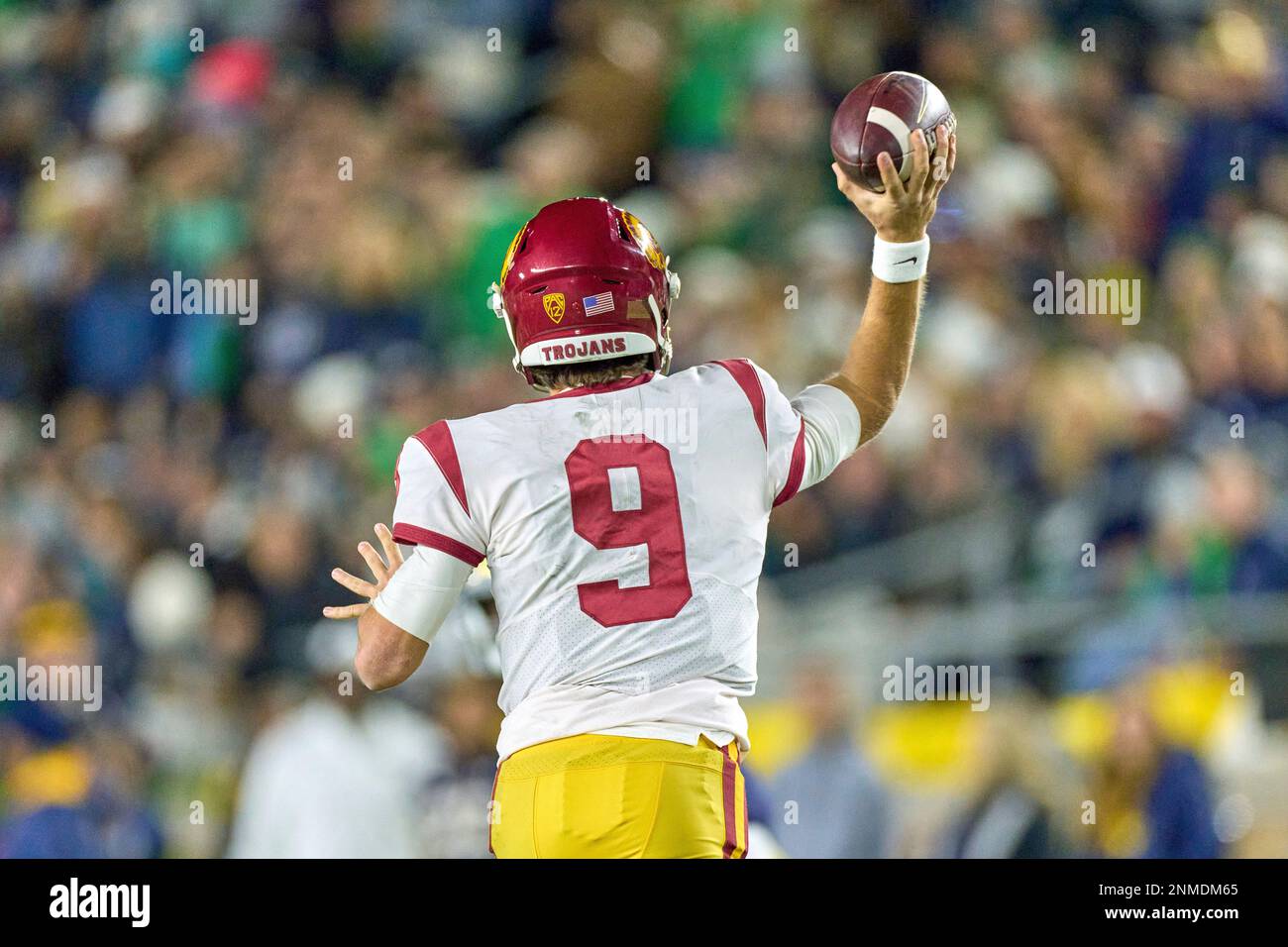 SOUTH BEND, IN - OCTOBER 23: USC Trojans quarterback Kedon Slovis (9 ...
