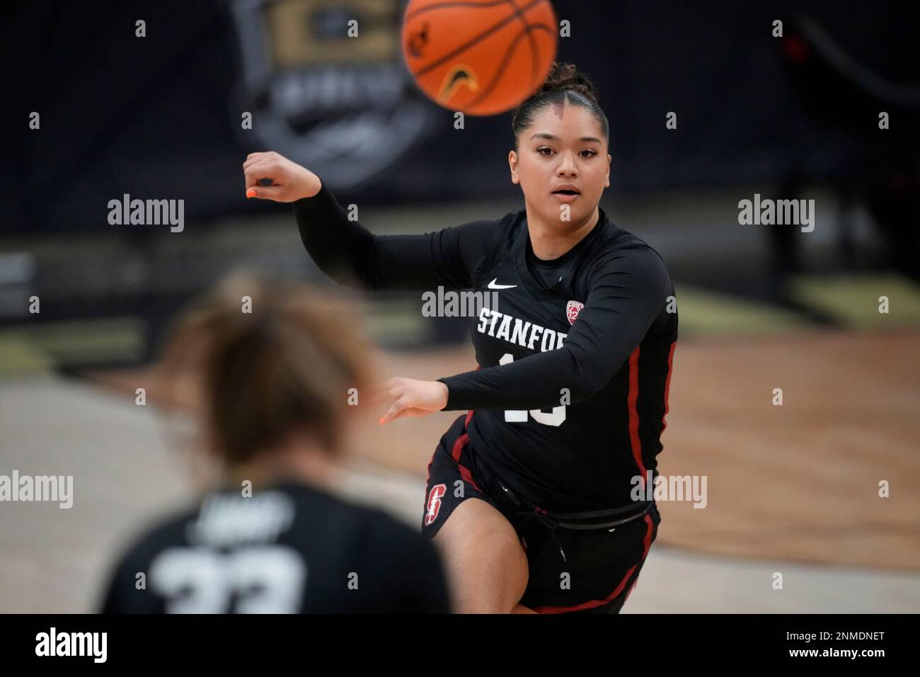 Stanford guard Talana Lepolo (10) in the first half of an NCAA college ...