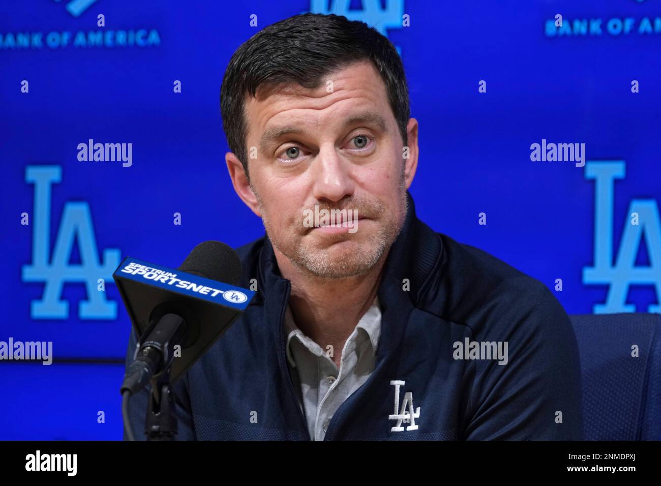 Los Angeles Dodgers president of baseball operations Andrew Friedman ...