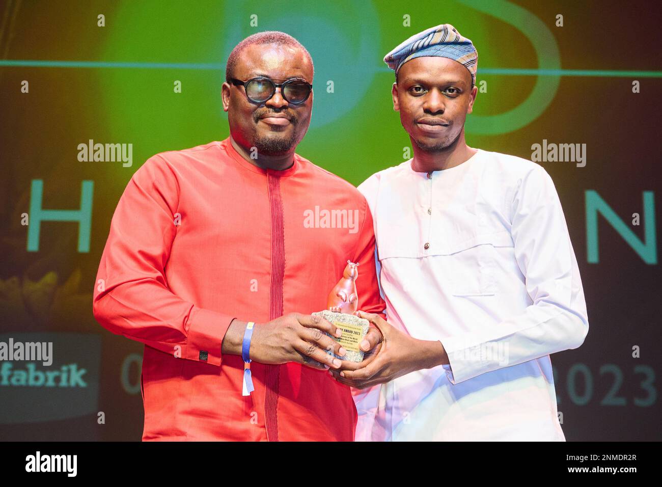 Berlin, Germany. 24th Feb, 2023. Babatunde Apalowo (l) and Damilola ...