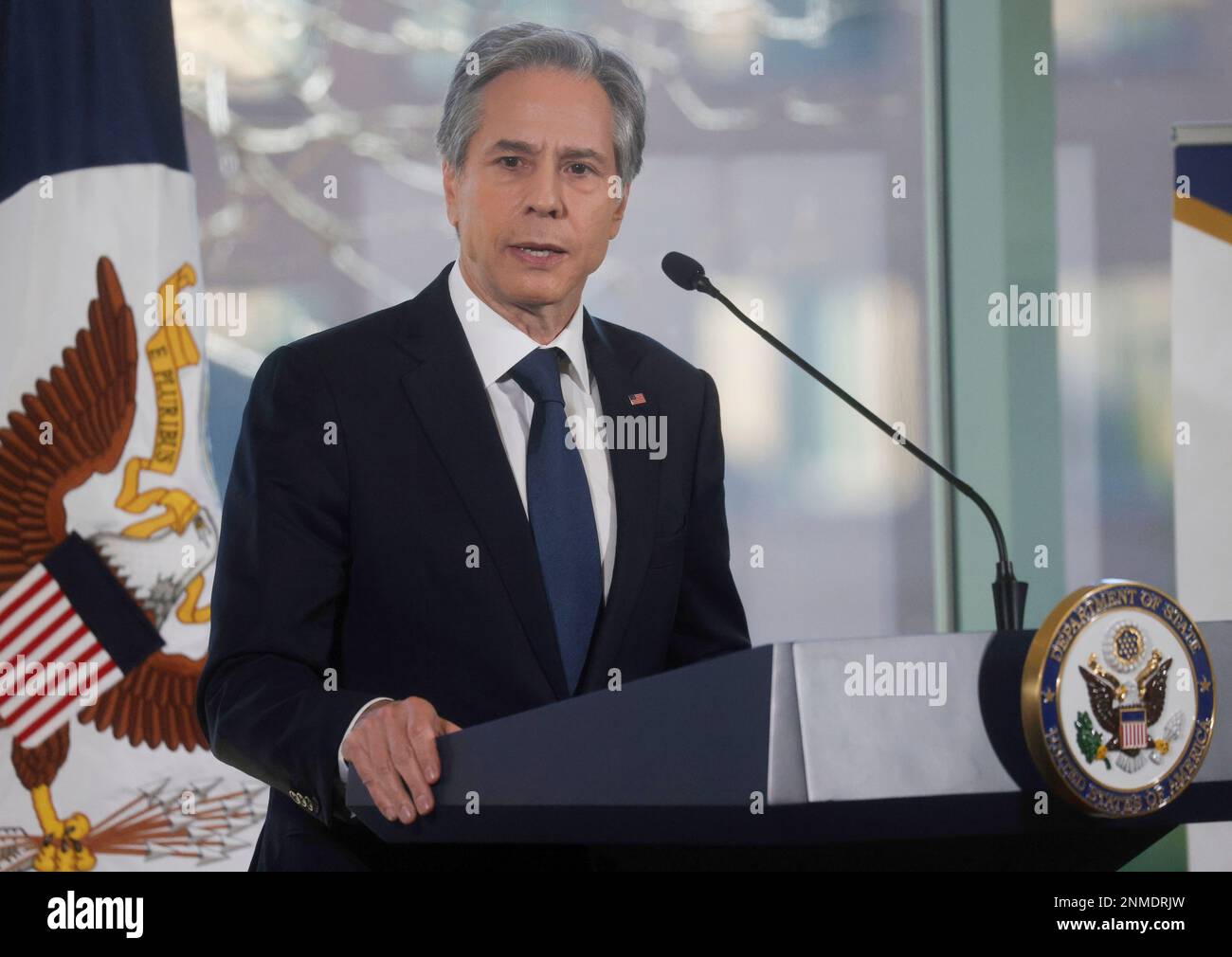U.S. Secretary of State Antony Blinken speaks about modernizing ...