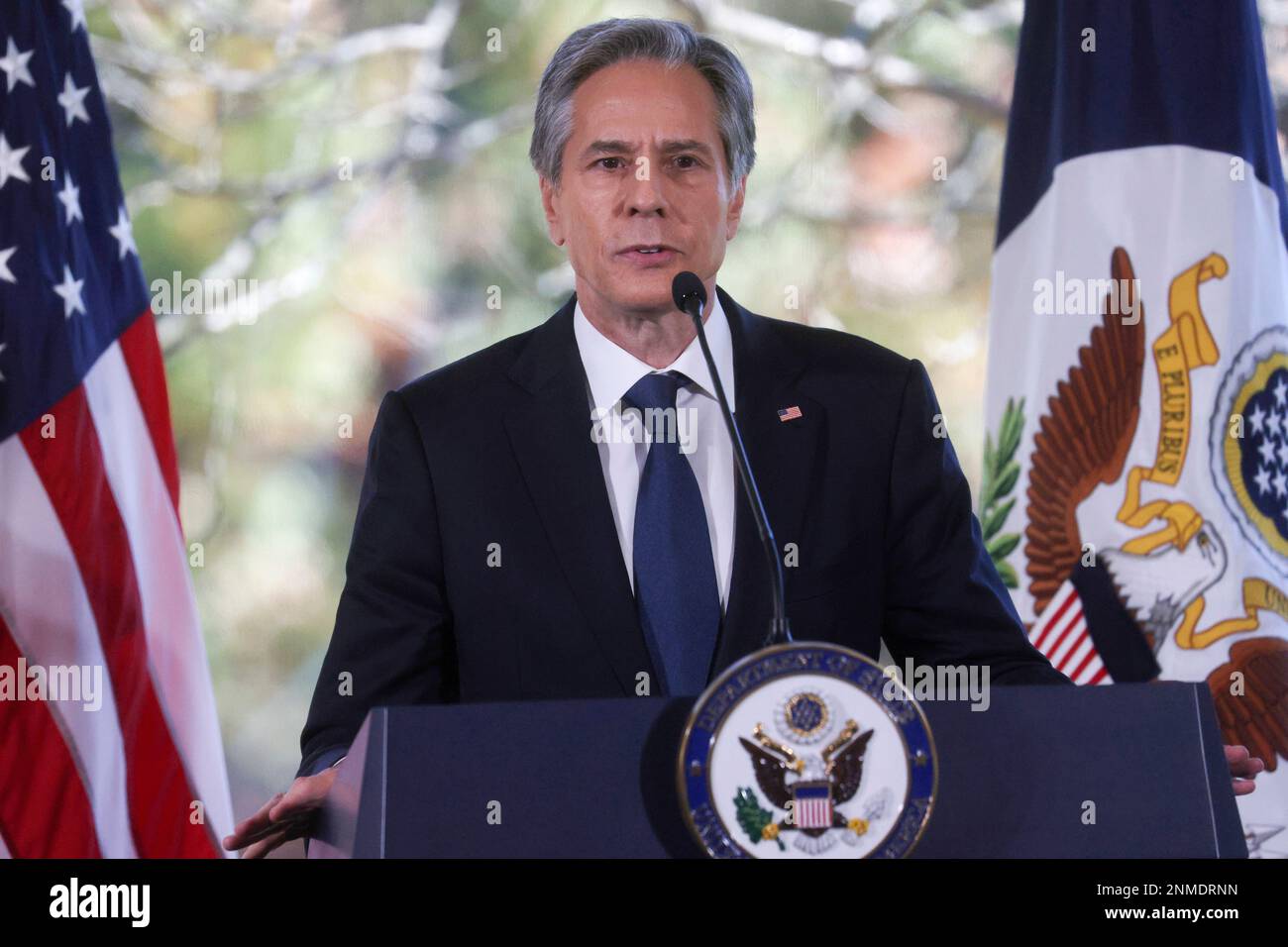 U.S. Secretary of State Antony Blinken speaks about modernizing ...