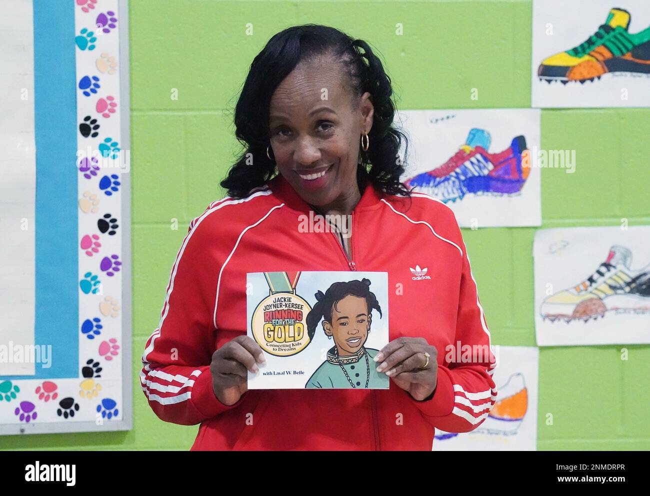 St. Louis, United States. 24th Feb, 2023. Olympic medalist Jackie ...