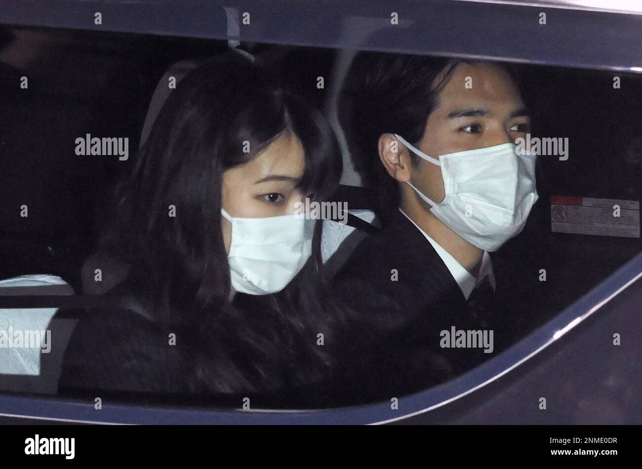 Mako Komuro (former Princess Mako of Akishino) and Kei Komuro arrive at ...