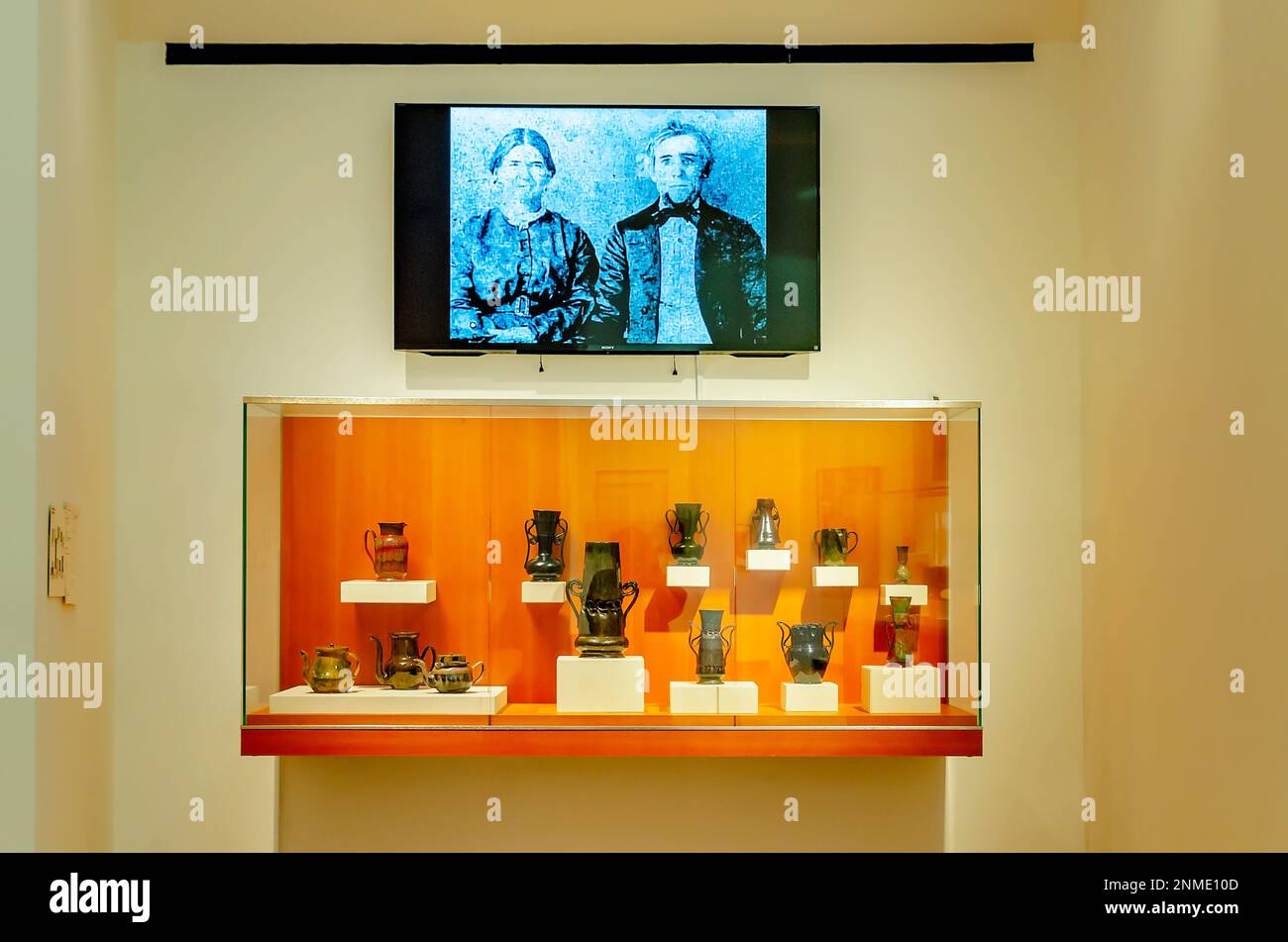 The pottery of Mississippi master potter George Ohr is displayed at Ohr ...