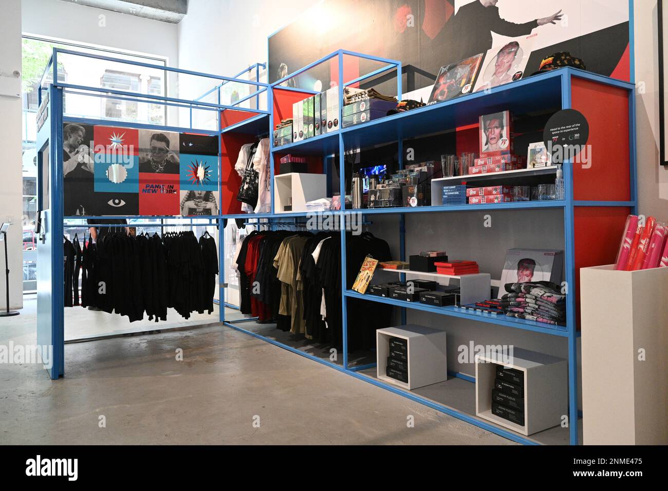 Photo by: NDZ/STAR MAX/IPx 2021 10/25/21 Merchandise on display at the grand opening of 'Bowie ...