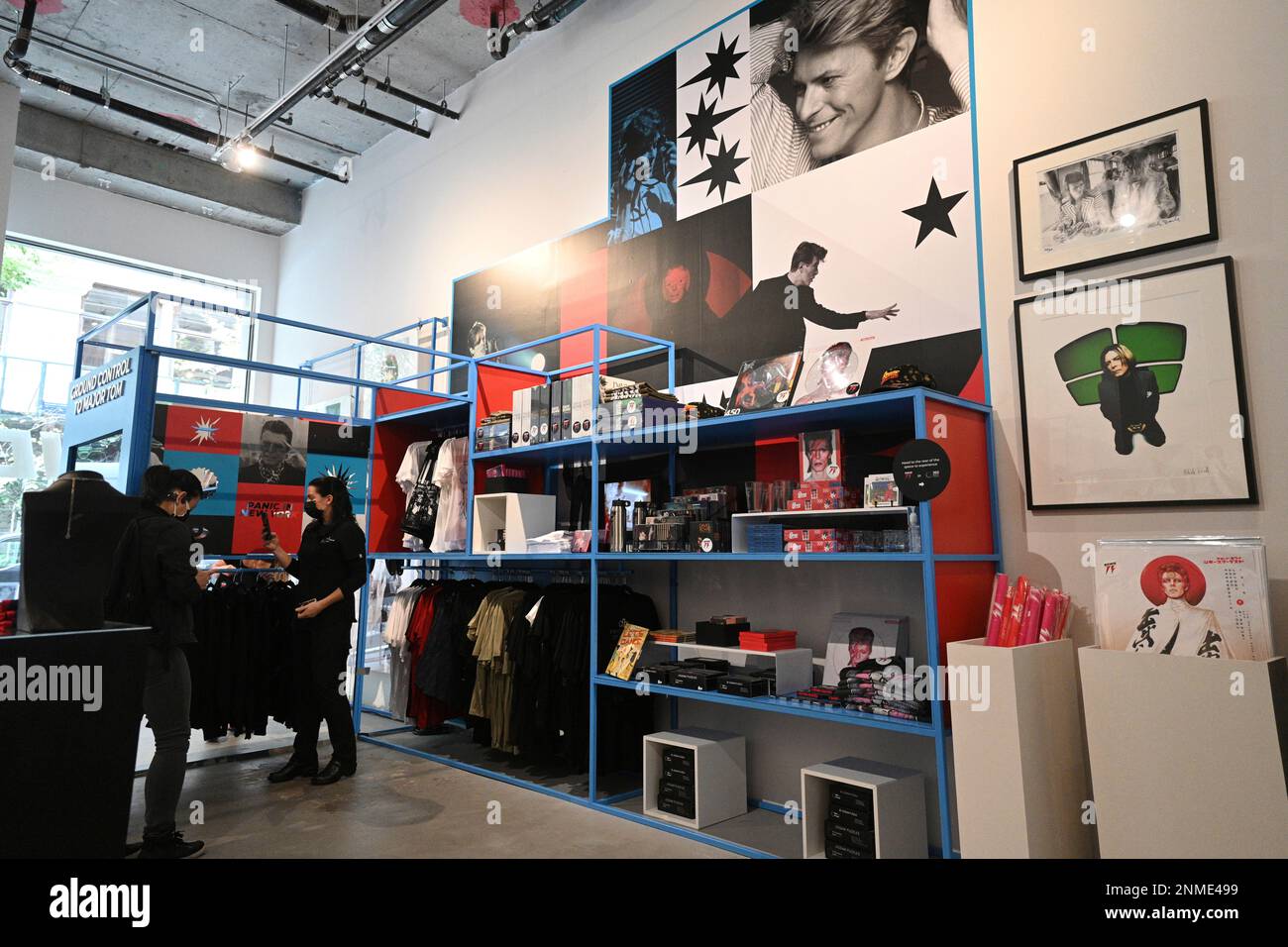 Photo by: NDZ/STAR MAX/IPx 2021 10/25/21 Merchandise on display at the grand opening of 'Bowie ...