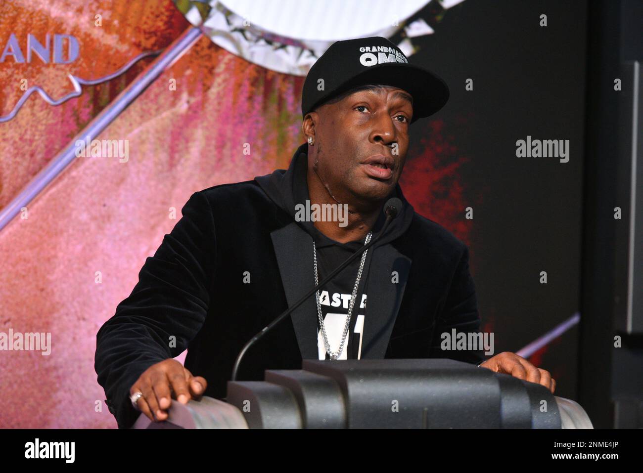Grandmaster Flash attends the Empire State Building ceremonial lighting ...
