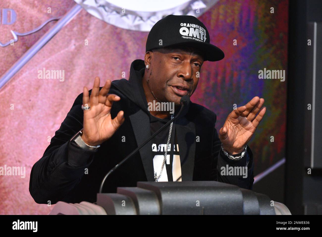 Grandmaster Flash attends the Empire State Building ceremonial lighting ...