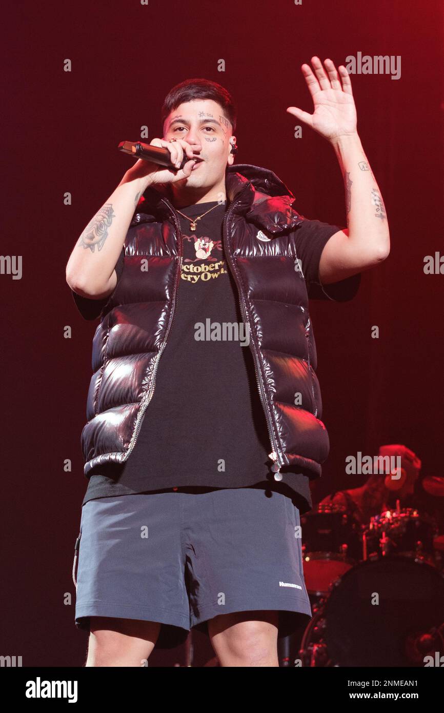 Madrid, Spain. 24th Feb, 2023. Argentine singer Mauro Ezequiel Lombardo ...