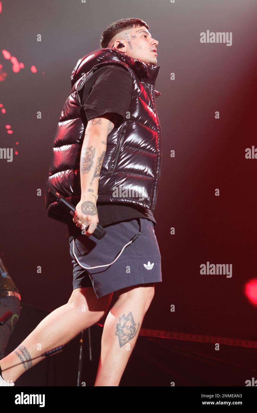 Madrid, Spain. 24th Feb, 2023. Argentine singer Mauro Ezequiel Lombardo ...