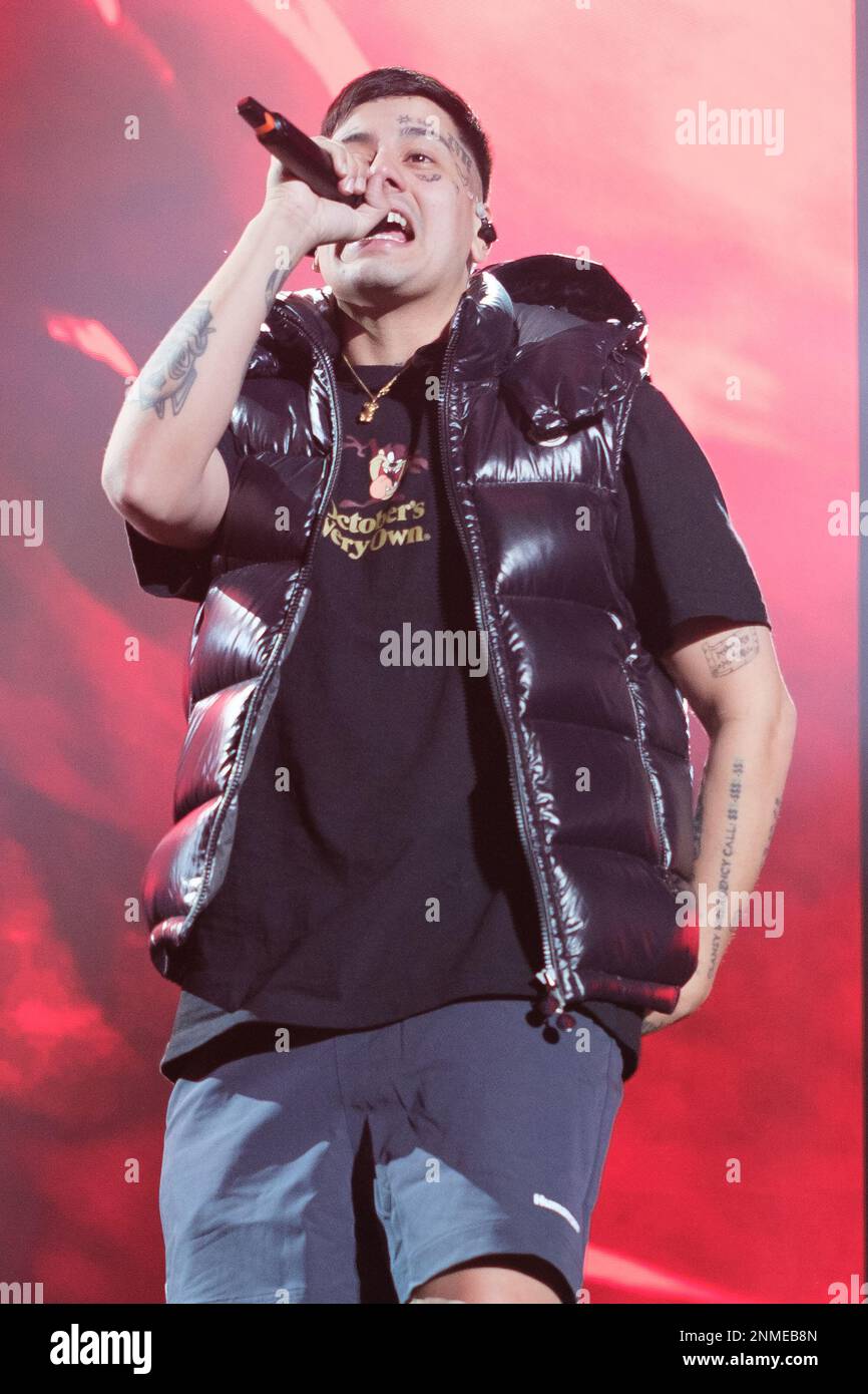 Madrid, Spain. 24th Feb, 2023. Argentine singer Mauro Ezequiel Lombardo ...