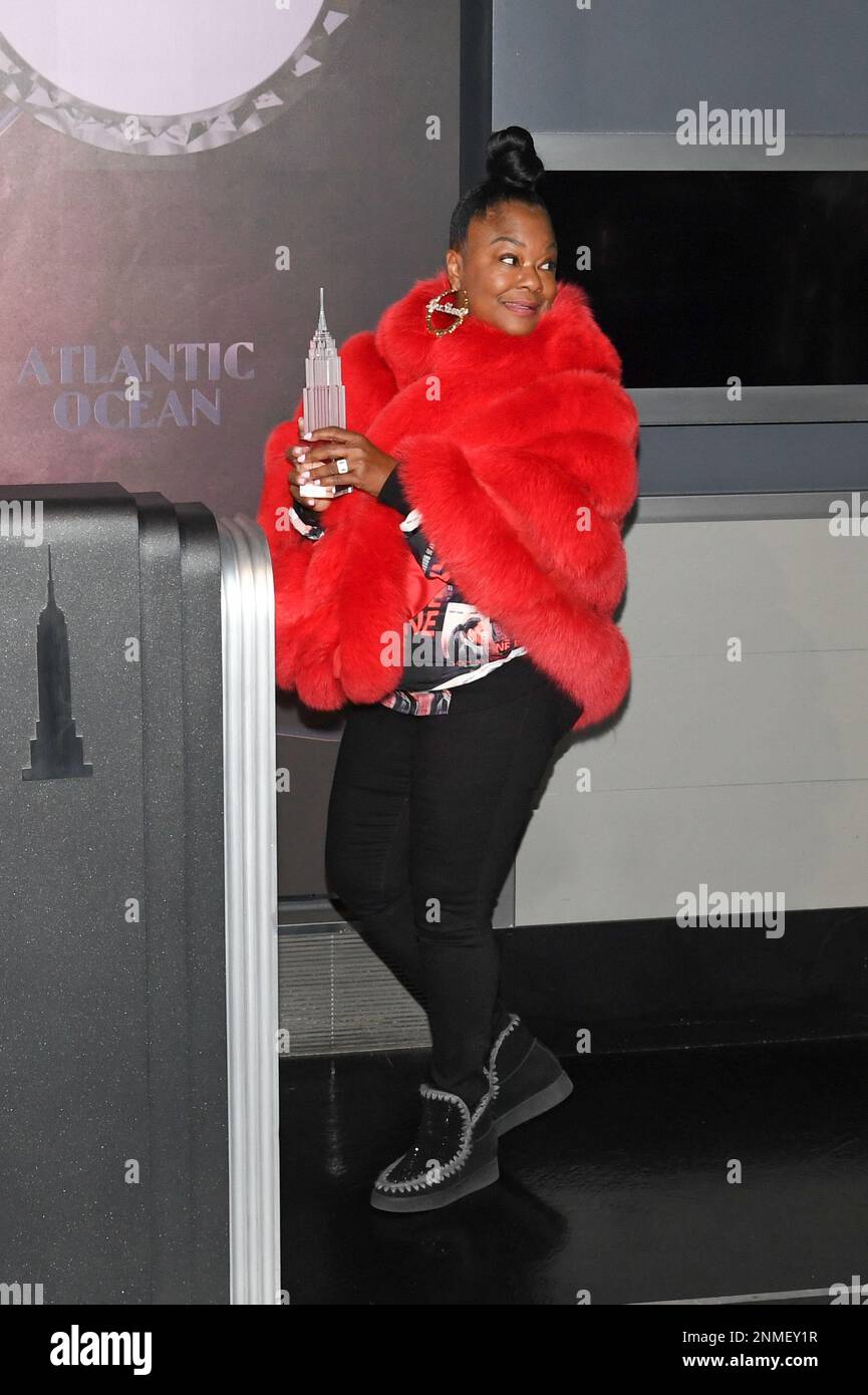 Roxanne Shante visits the Empire State Building to celebrate Black ...