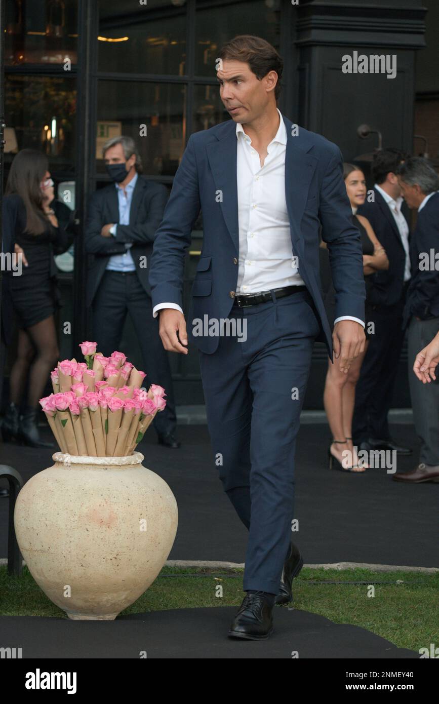 Rafa Nadal attends the presentation of the new location of the Tatel ...