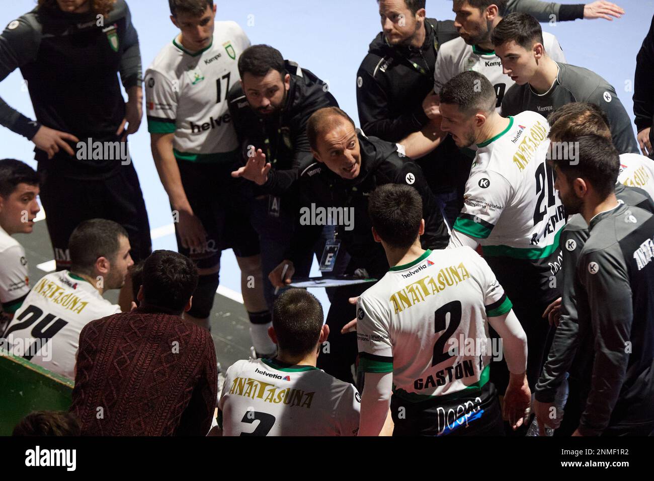 Pamplona, Spain. 24th Feb. 2023. Sports. Handball. Enrique Dominguez ...