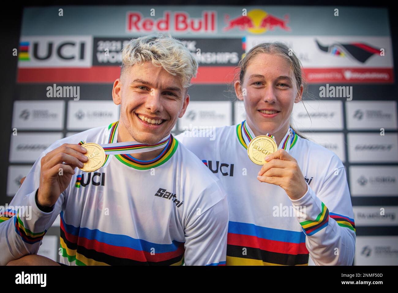 Eddy Clerte and Aiko Gommers took home UCI rainbow jerseys on Sunday as ...