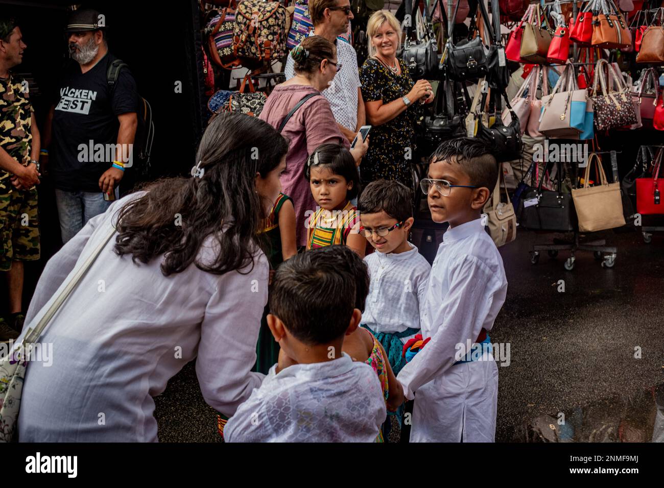 LANDSKRONA, SWEDEN – JULY 28, 2018: Local town carnival where people ...