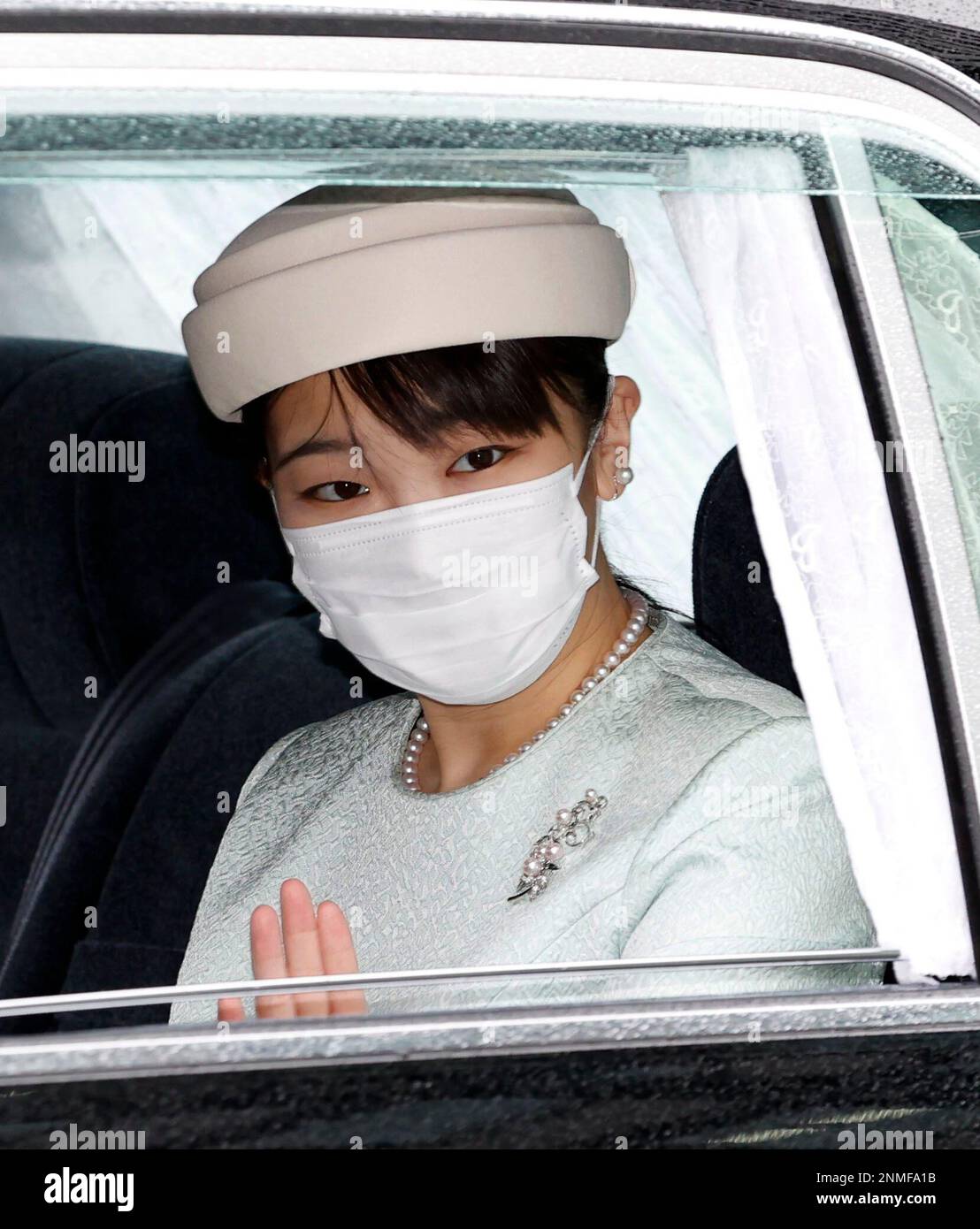 Princess Mako of Akishino arrives at Imperial Palace in Tokyo on Oct ...