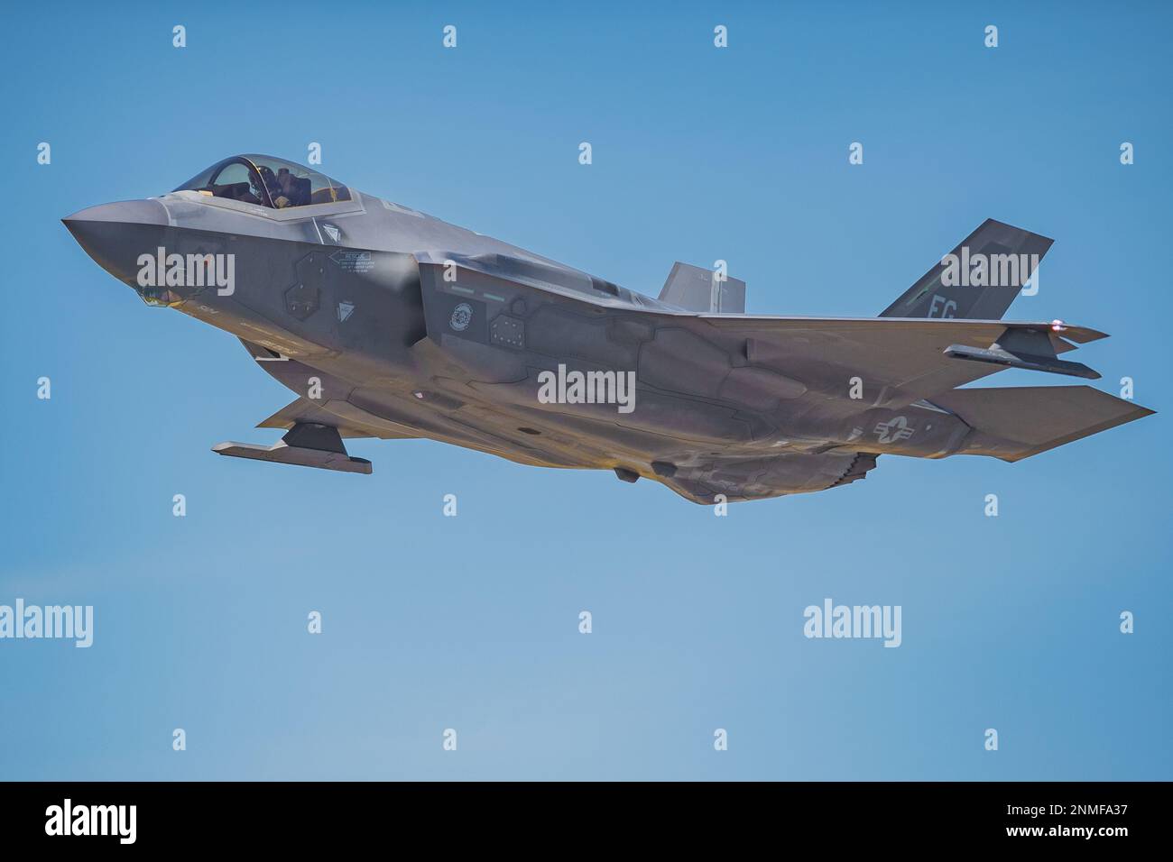 An F-35A Lightning II aircraft assigned to the 33rd Fighter Wing, Eglin ...