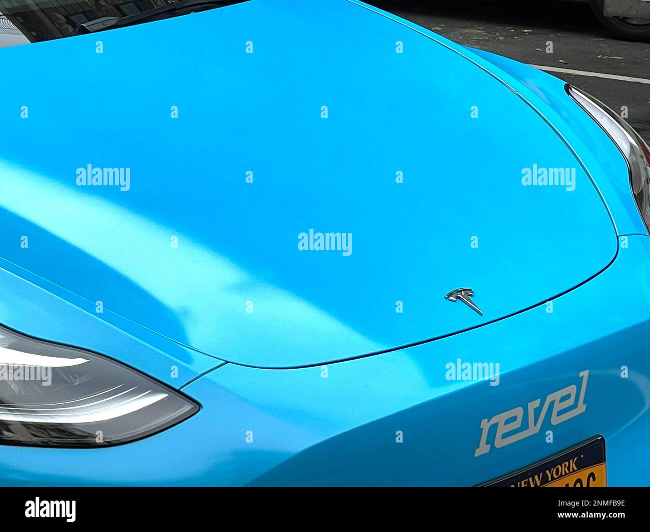 Photo by: STRF/STAR MAX/IPx 2021 10/16/21 A revel Tesla is seen in ...