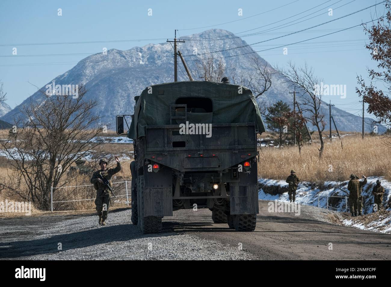 U.S. Marine Corps 1st Lt. Robert Orlandi, a motor transport officer ...