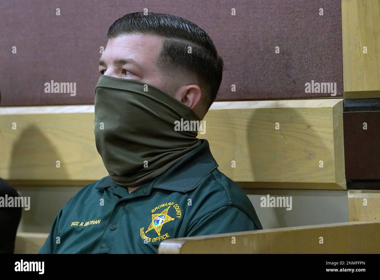Sgt. Ray Beltran sits in the court gallery as Parkland school shooter ...