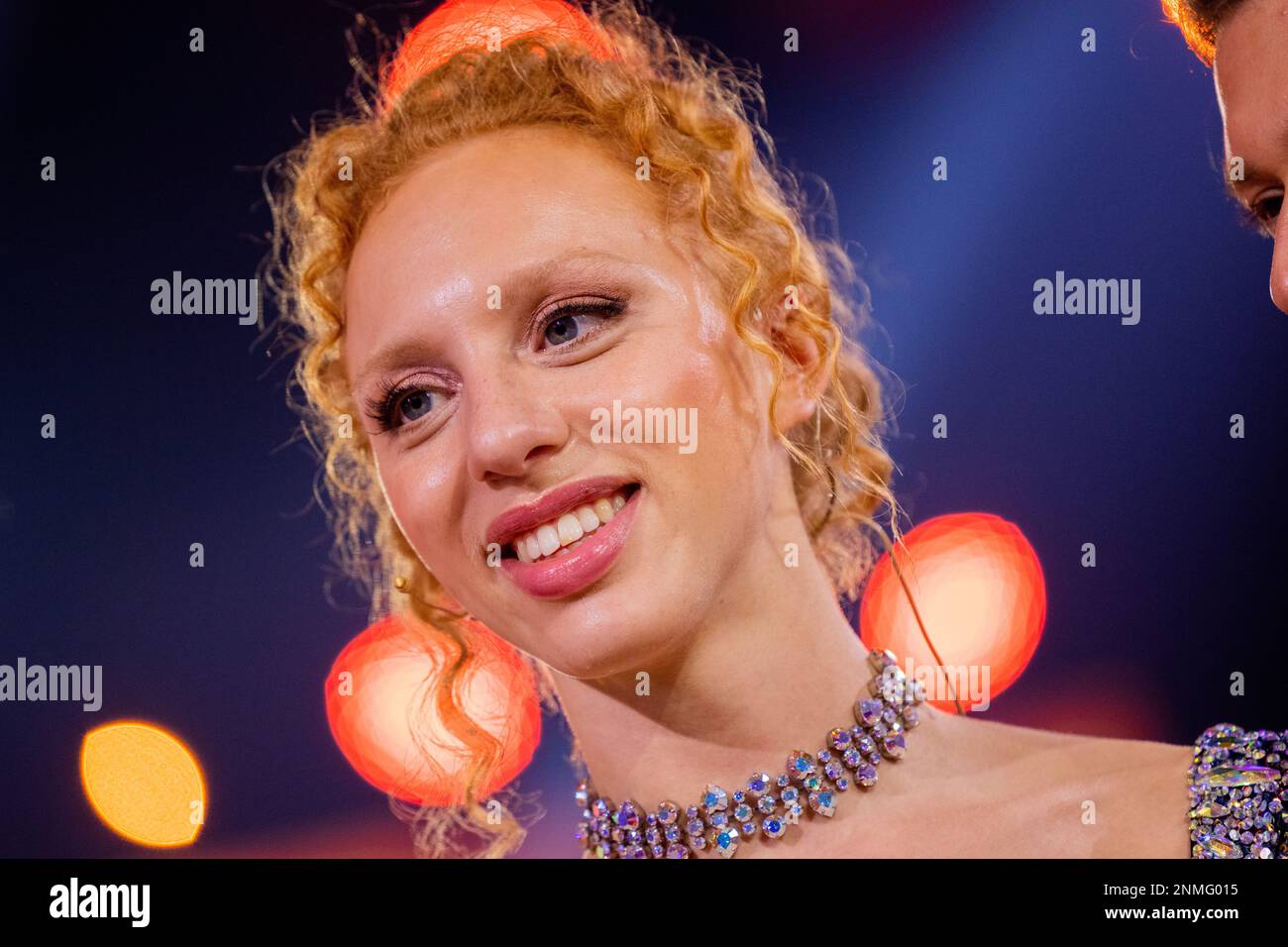 Cologne, Germany. 25th Feb, 2023. Anna Ermakova, model, stands on the ...