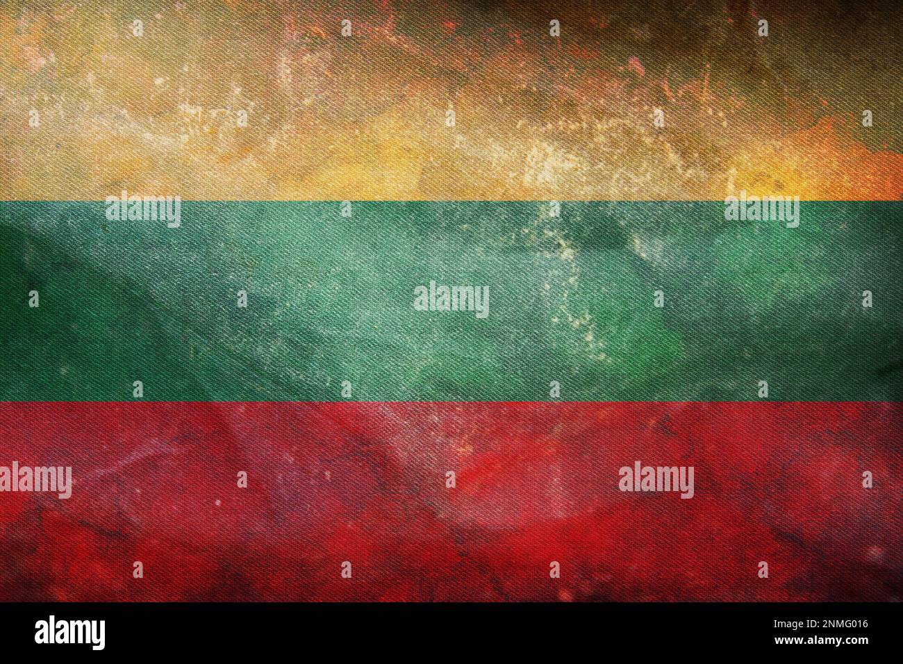 Top view of retro flag Pijao, Quindio Colombia with grunge texture ...