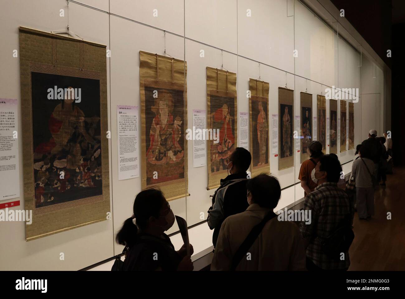 People visit a special exhibition "Commemorating the 1200th Anniversary ...