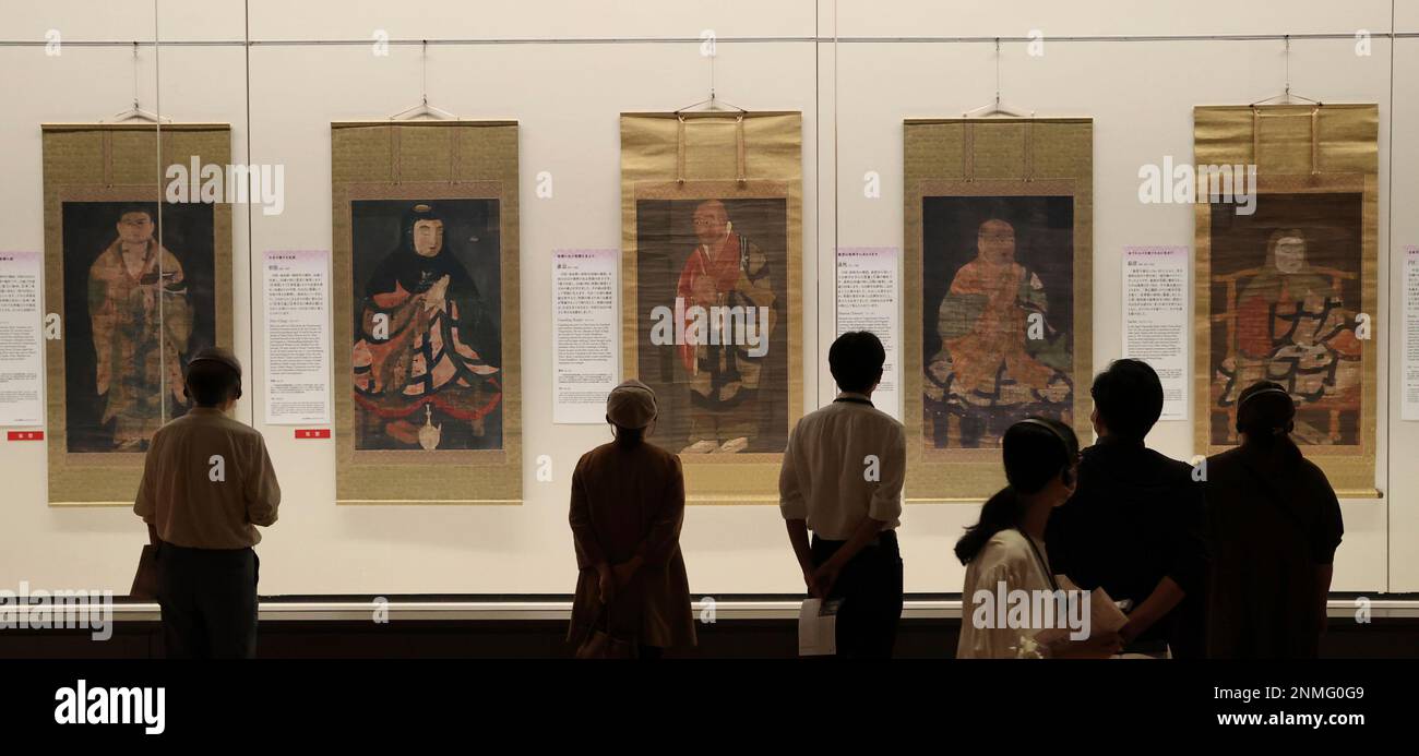 People visit a special exhibition "Commemorating the 1200th Anniversary ...
