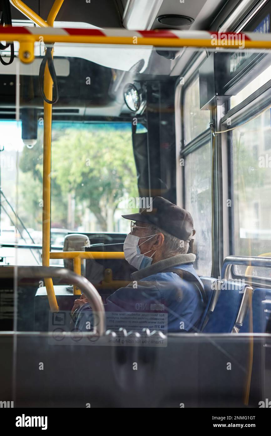 san francisco, CA, USA february 18 2023 Elderly people often take the ...