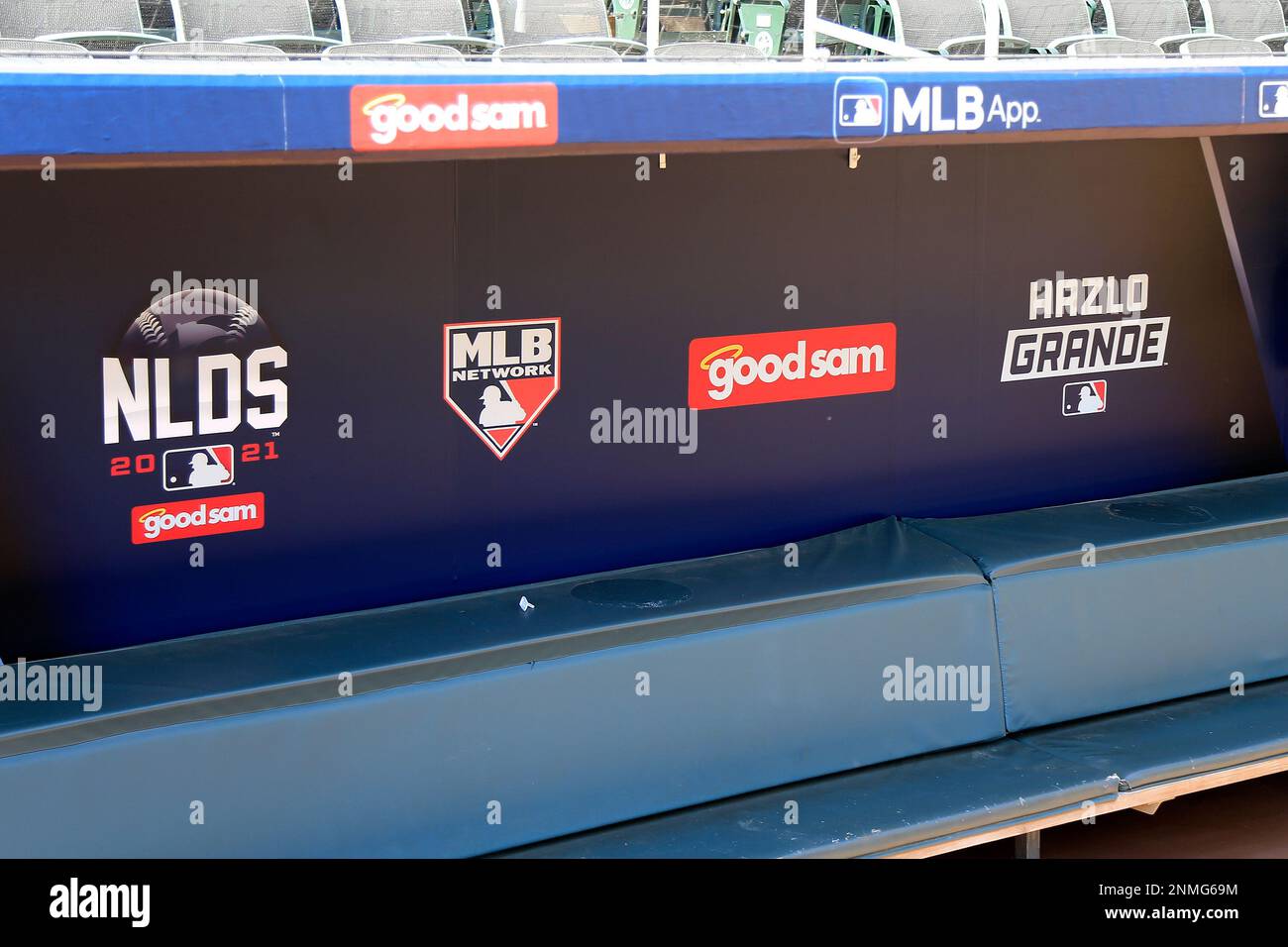 ATLANTA, GA - OCTOBER 10: Post Season logos during Atlanta Braves ...