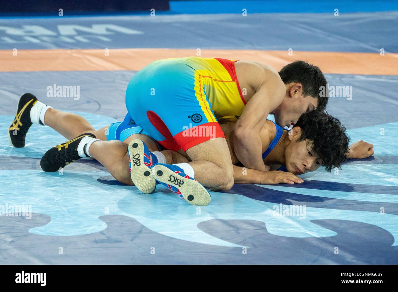 Sultan Assetuly from Kazakhstan against Kensuke Shimuzu from Japan in ...