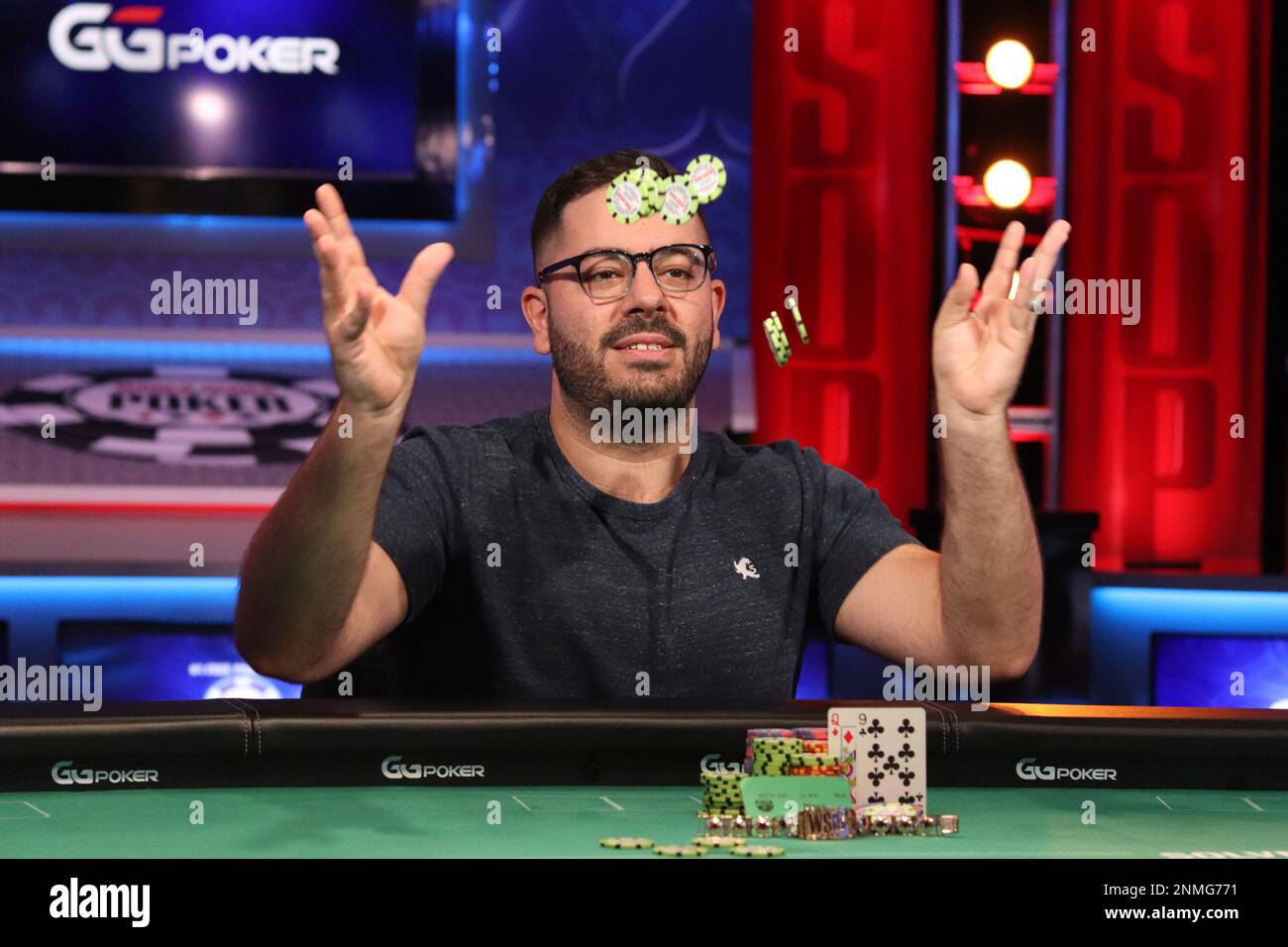 LAS VEGAS, NV - OCTOBER 6: Two-time gold ring winner Michael Perrone ...