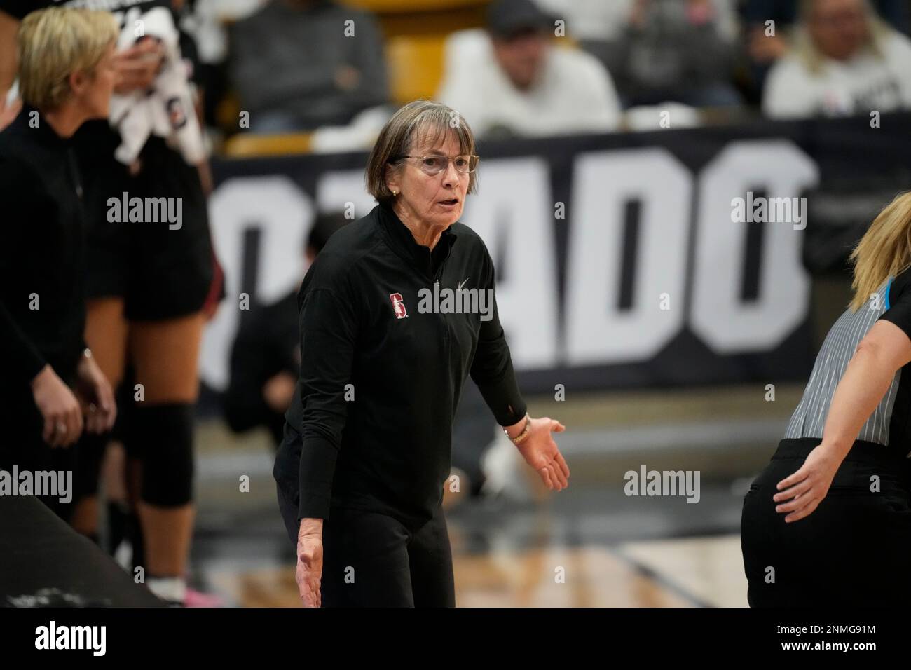 Stanford head coach Tara VanDerveer in the second half of an NCAA ...