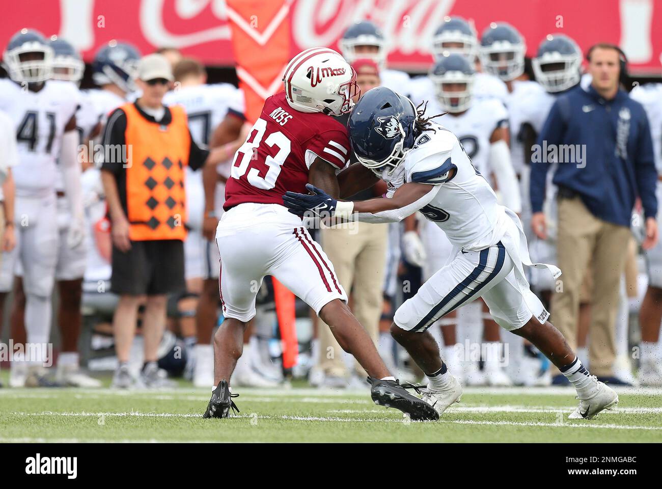 AMHERST, MA - OCTOBER 09: DUPLICATE***UMass Minutemen wide receiver ...