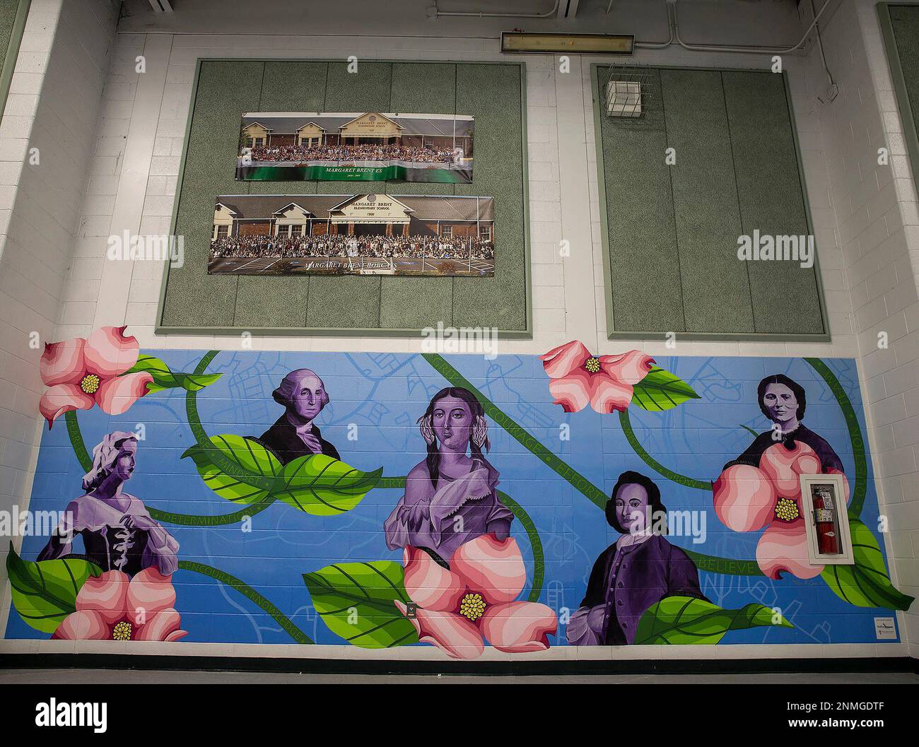 A mural titled "Historic Mindset Mural" by Tanya M. Green at Margaret ...